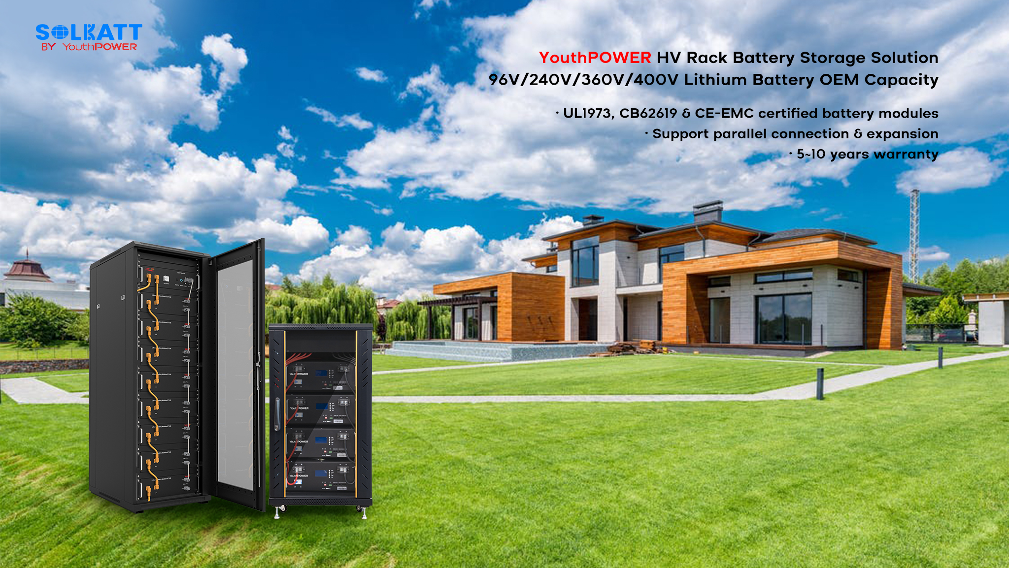 Best High voltage rack lifepo4 cabinets factory and companies | YouthPOWER